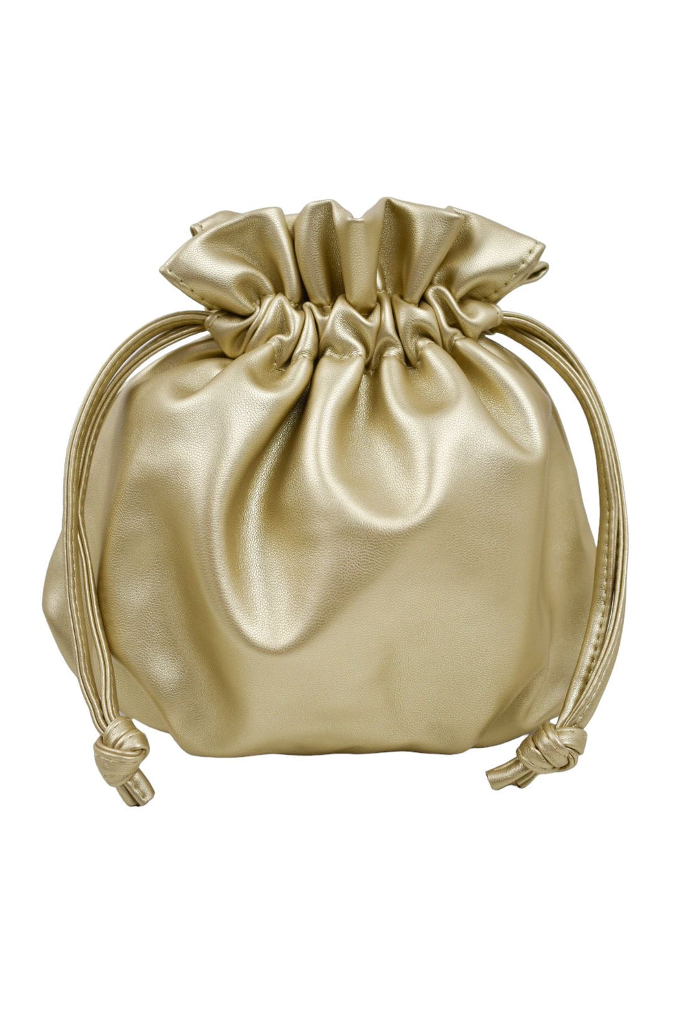 Gold Drawstring Metallic Pouch Bag – Jessie & Co.
